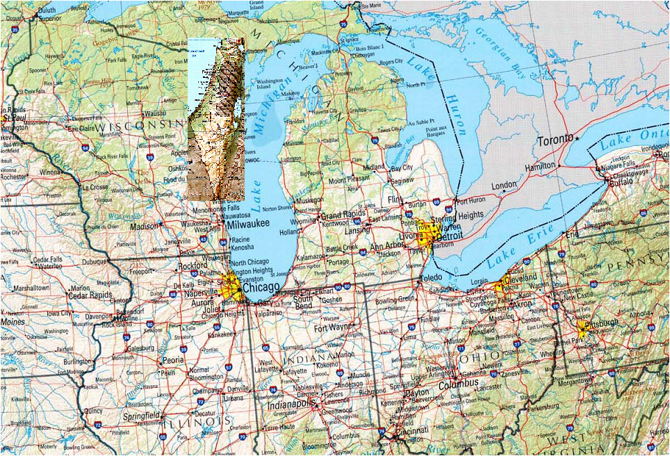 Israel 2050: Israel is the size of half of Lake Michigan