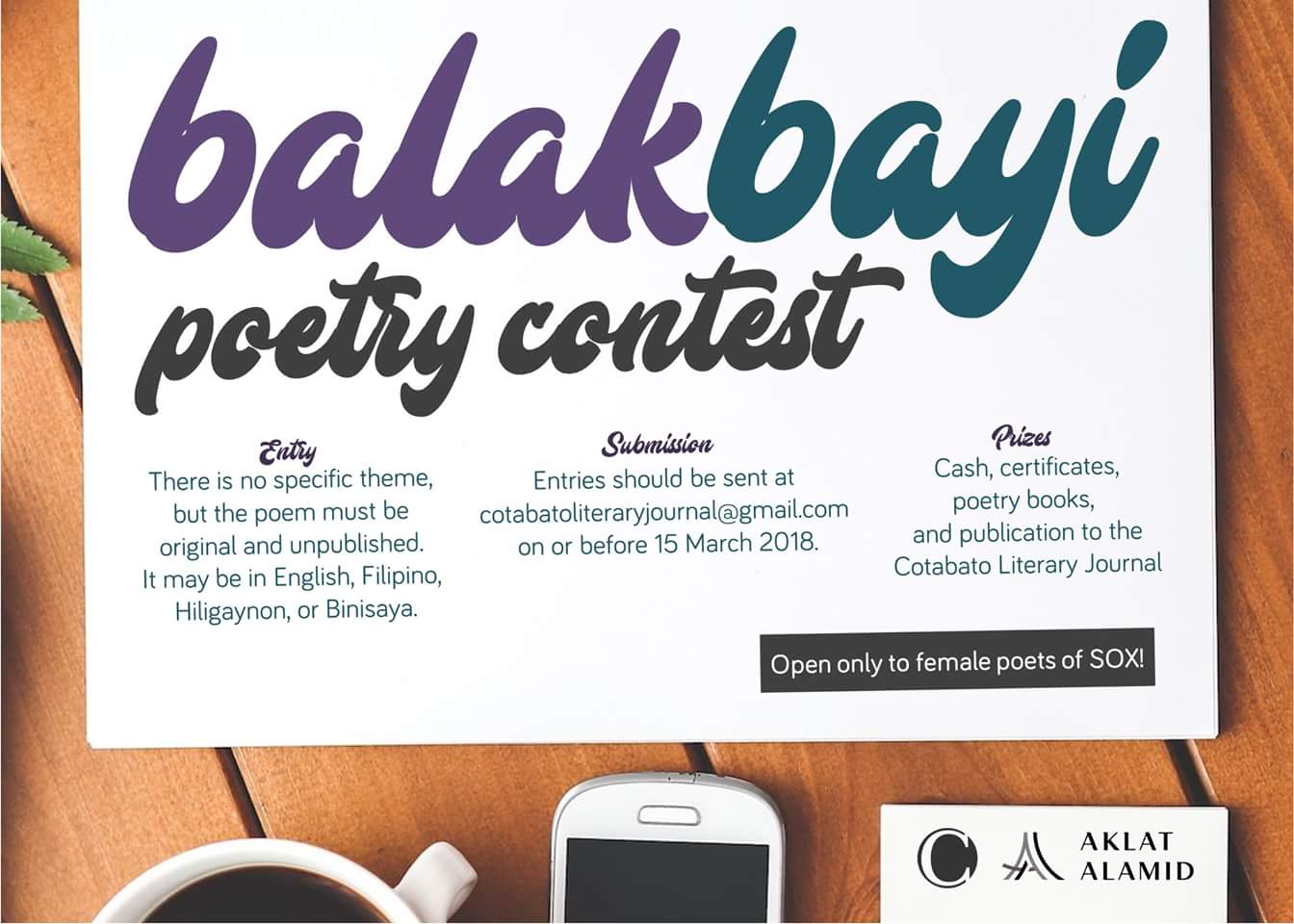 Balakbayi: A Poetry Contest for Women in SOCCSKSARGEN