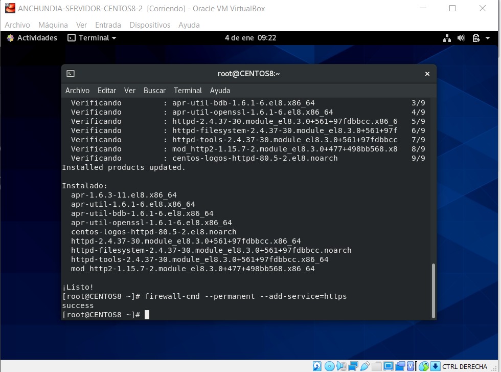 Instalación y Configuración del Servidor Apache