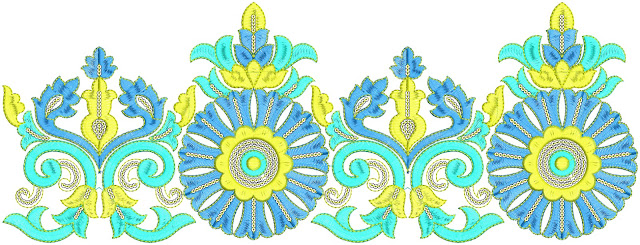 EmbDesignTube: Embroidered Lace Borders Of Monsoon Breeze Collection 2013