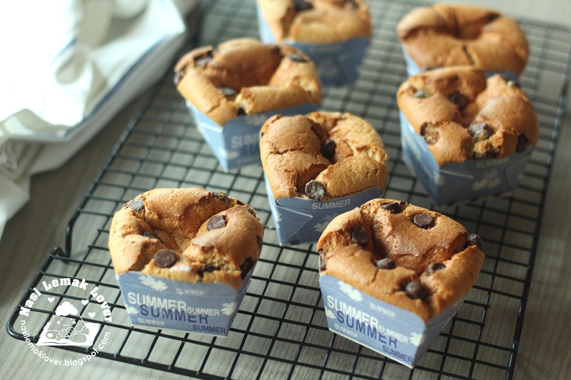 Nasi Lemak Lover: Milo & Chocolate Chips Cupcakes 美禄巧克力粒纸杯蛋糕