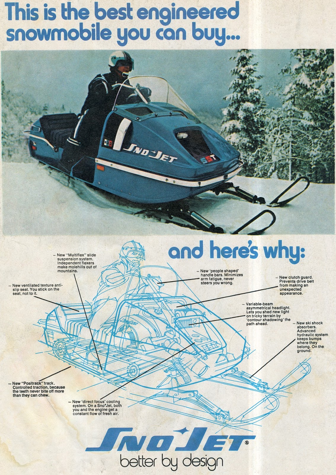 CLASSIC SNOWMOBILES OF THE PAST: 1972 SNO-JET SST SNOWMOBILE