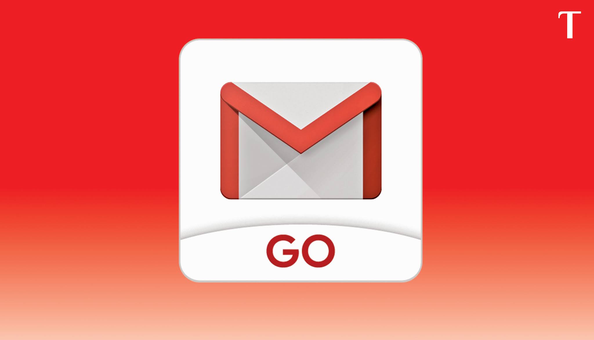Gmail Go hadir dengan tampilan sederhana