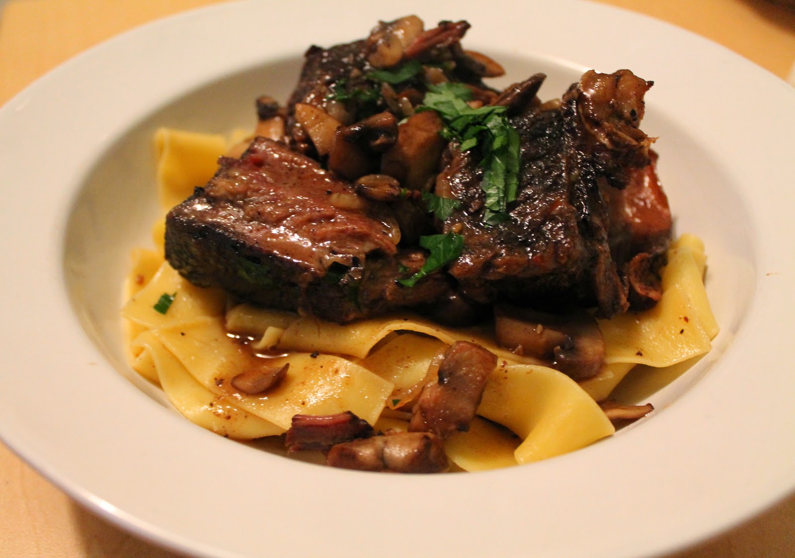 SMITTEN...in cleveland: Short Rib Pappardelle w/ Wild Mushrooms