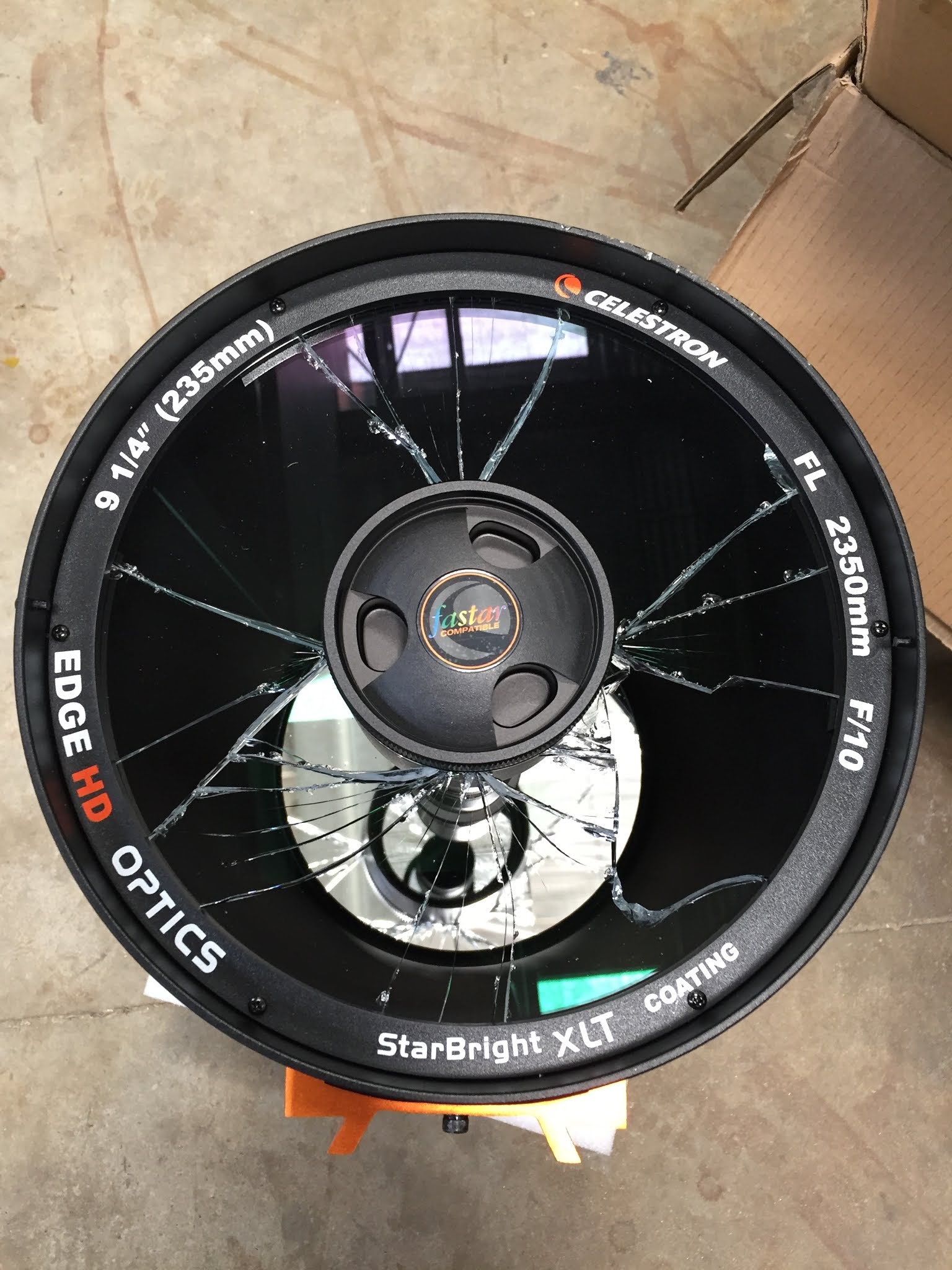 A broken corrector plate