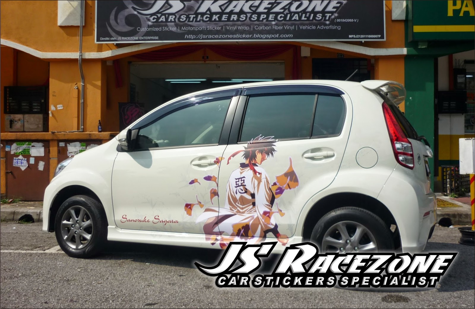 JSR Vehicle Wrap: Perodua Myvi Sticker Decal Vinyl Wrap