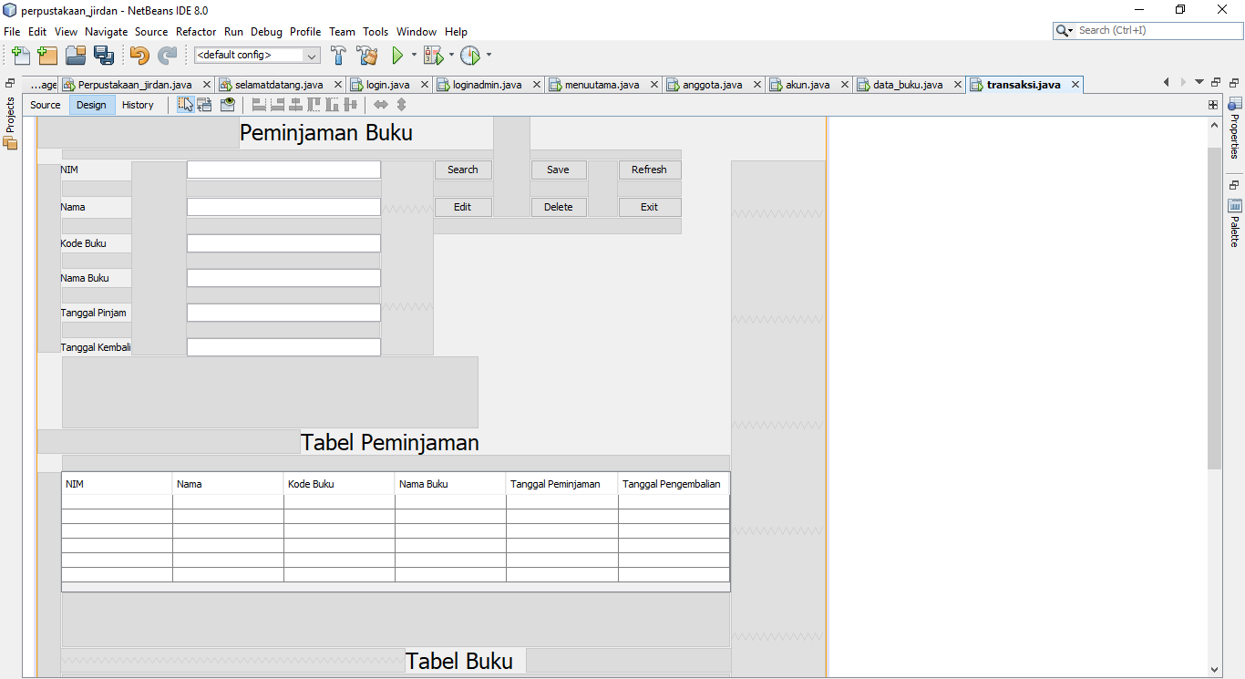 Cara Membuat Program Peminjaman Buku dengan Netbeans & XAMPP - UAS_JirdanSyawali_181011400632