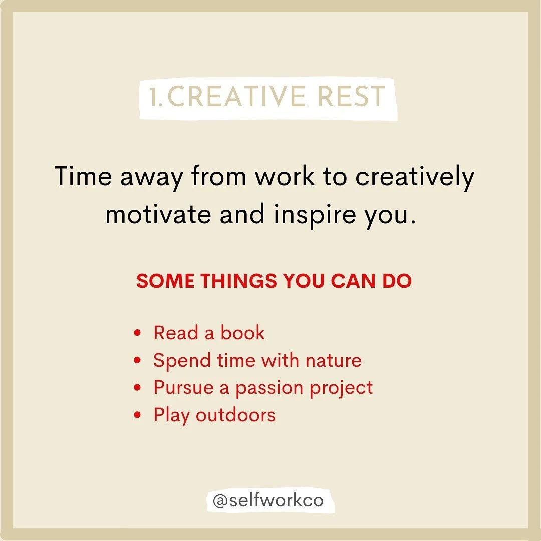 7 types of rest you need and why. | Melody Jacob