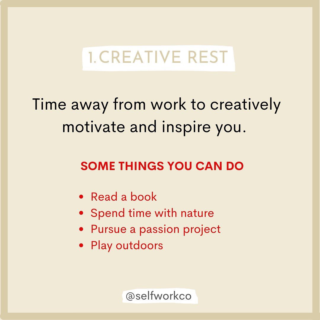 7 types of rest you need and why. | Melody Jacob