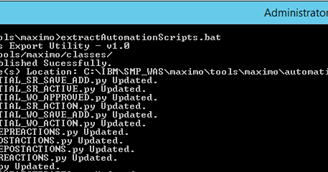 Utility to export Maximo Automation scripts to directory