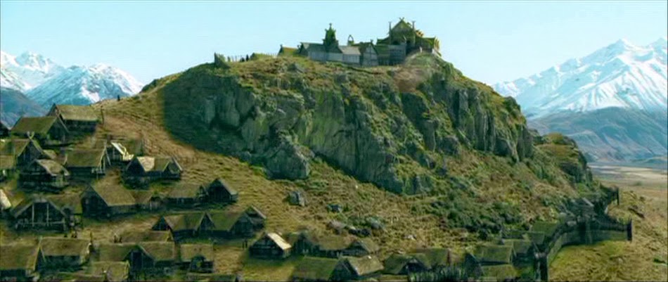 The Road Goes Ever On: Edoras, Golden Hall of Theoden, King of Rohan ...
