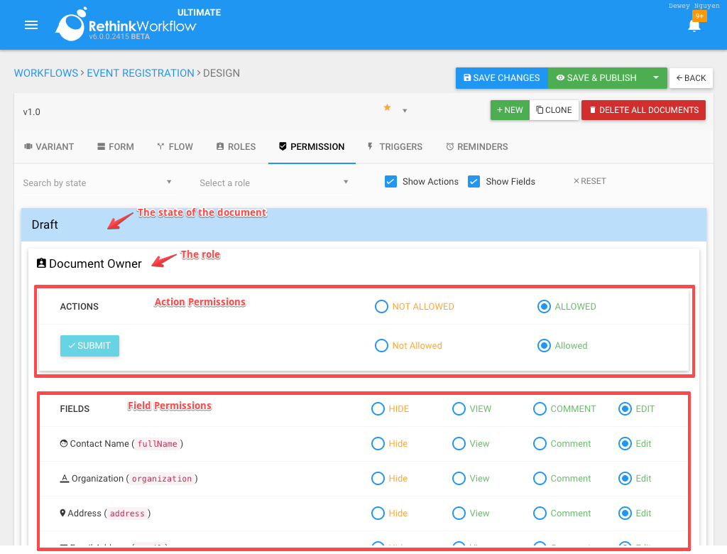 Rethink Workflow Support: Workflow Permissions