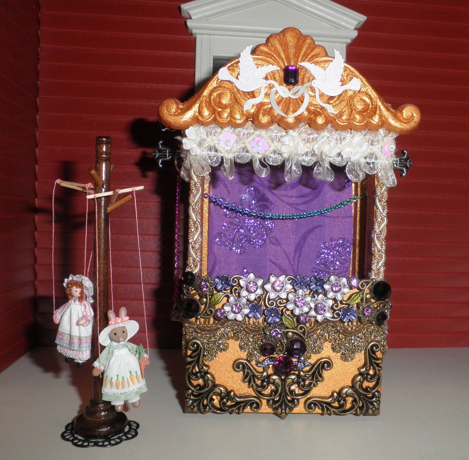 Her Collection of Dreams: Dollhouse Miniature Puppet Theater with ...