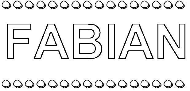 Blog de Biologia: Coloring Page First Name Fabian