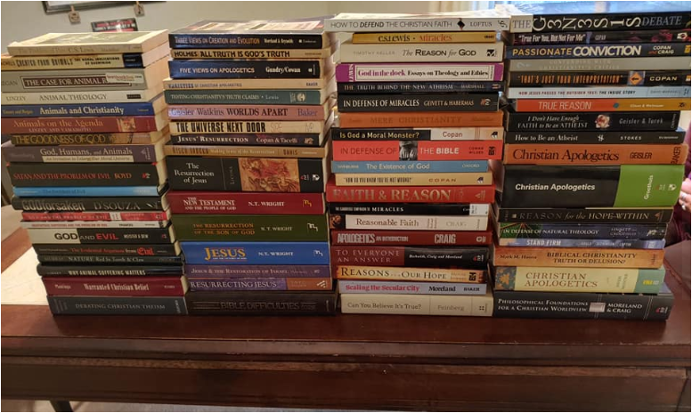 Debunking Christianity: Apologetics Books I Own. Now Show Me Yours!