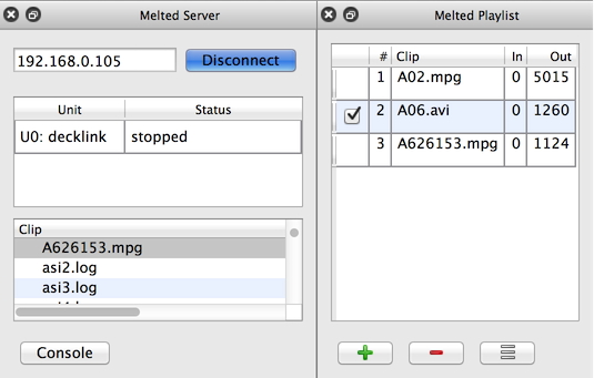 Shotcut - Melted Server Integrated