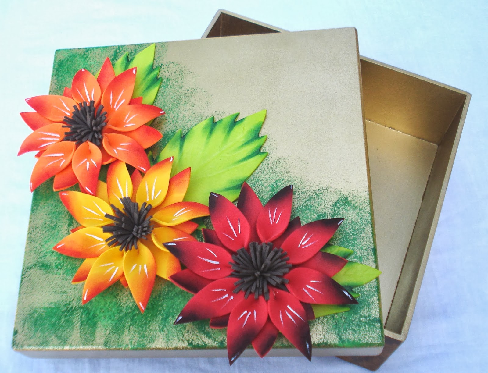 Flores con papel fomi - Imagui