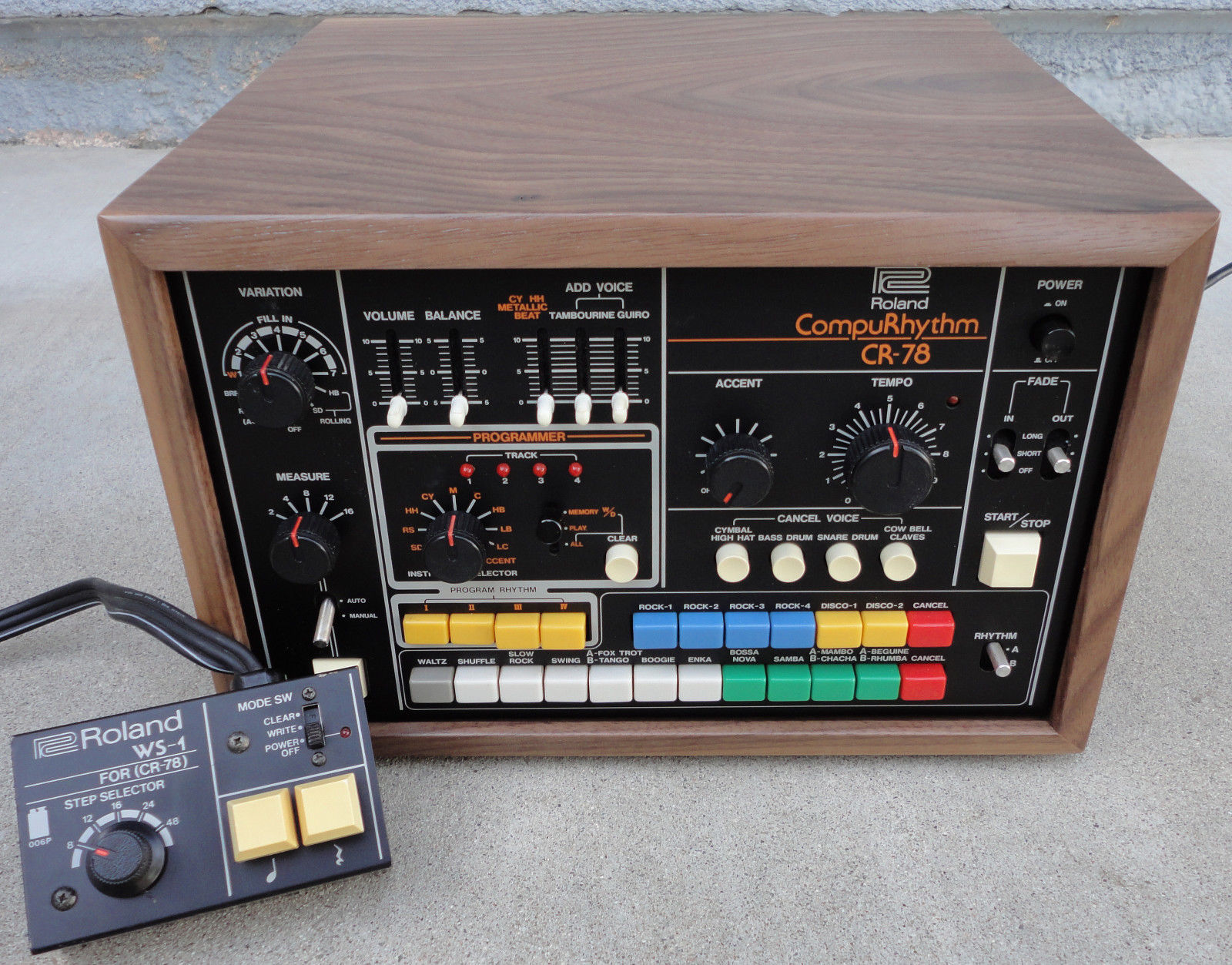 MATRIXSYNTH: Roland CR-78 CompuRhythm w/WS-1 Write Switch ...