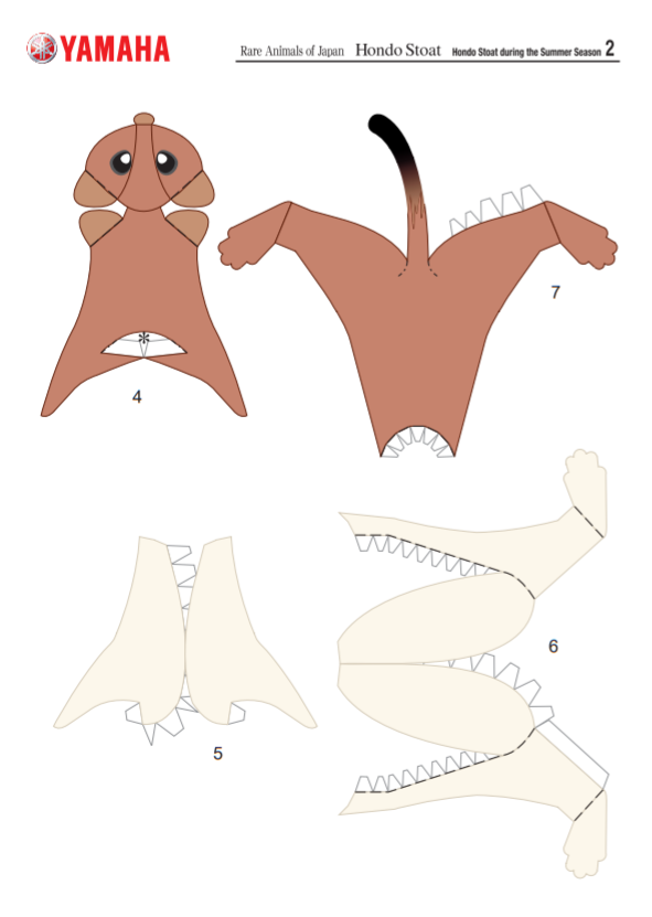 Manualidades en papel nutria recortar y armar - Blog de imágenes