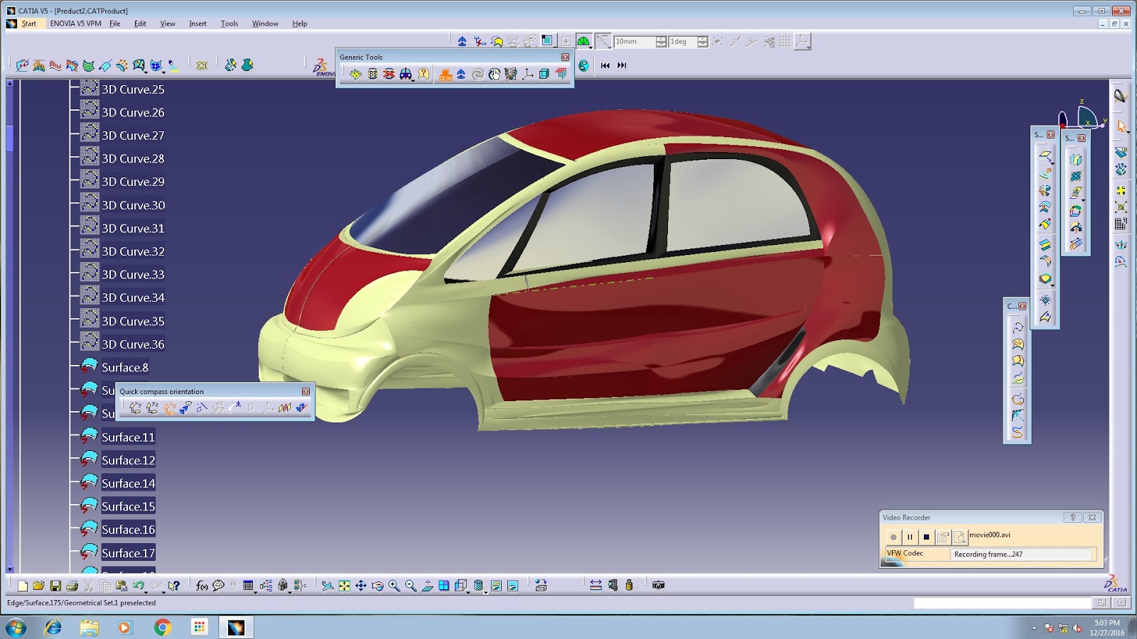 kailash gavare: catia car designing