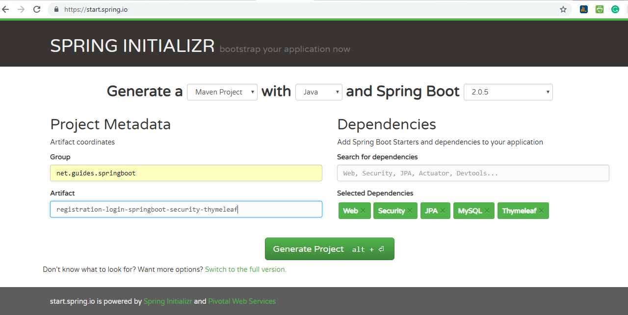 User Registration Module using Spring Boot + Spring MVC + Spring ...