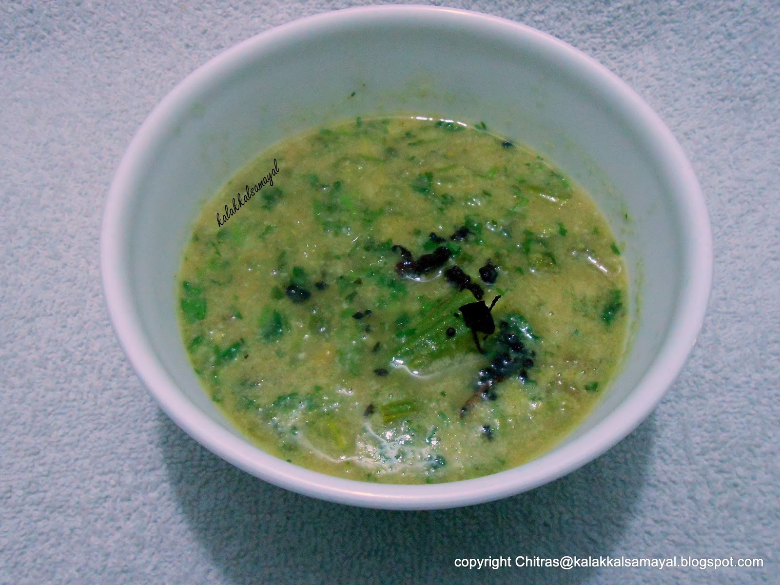 kalakkalsamayal: Vegetable-Kothamalli-Koottu-Vegetable-Coriander-Lentil