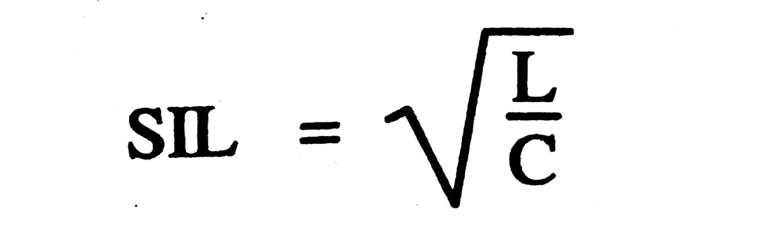 Surge Impedance Loading or SIL - Definition, Formula