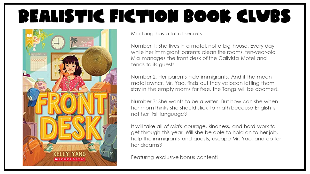 Realistic Fiction Book Club ~Getting Started - Teachers Who Read