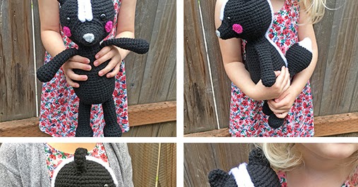 Free Crochet Skunk Pattern - Grace and Yarn