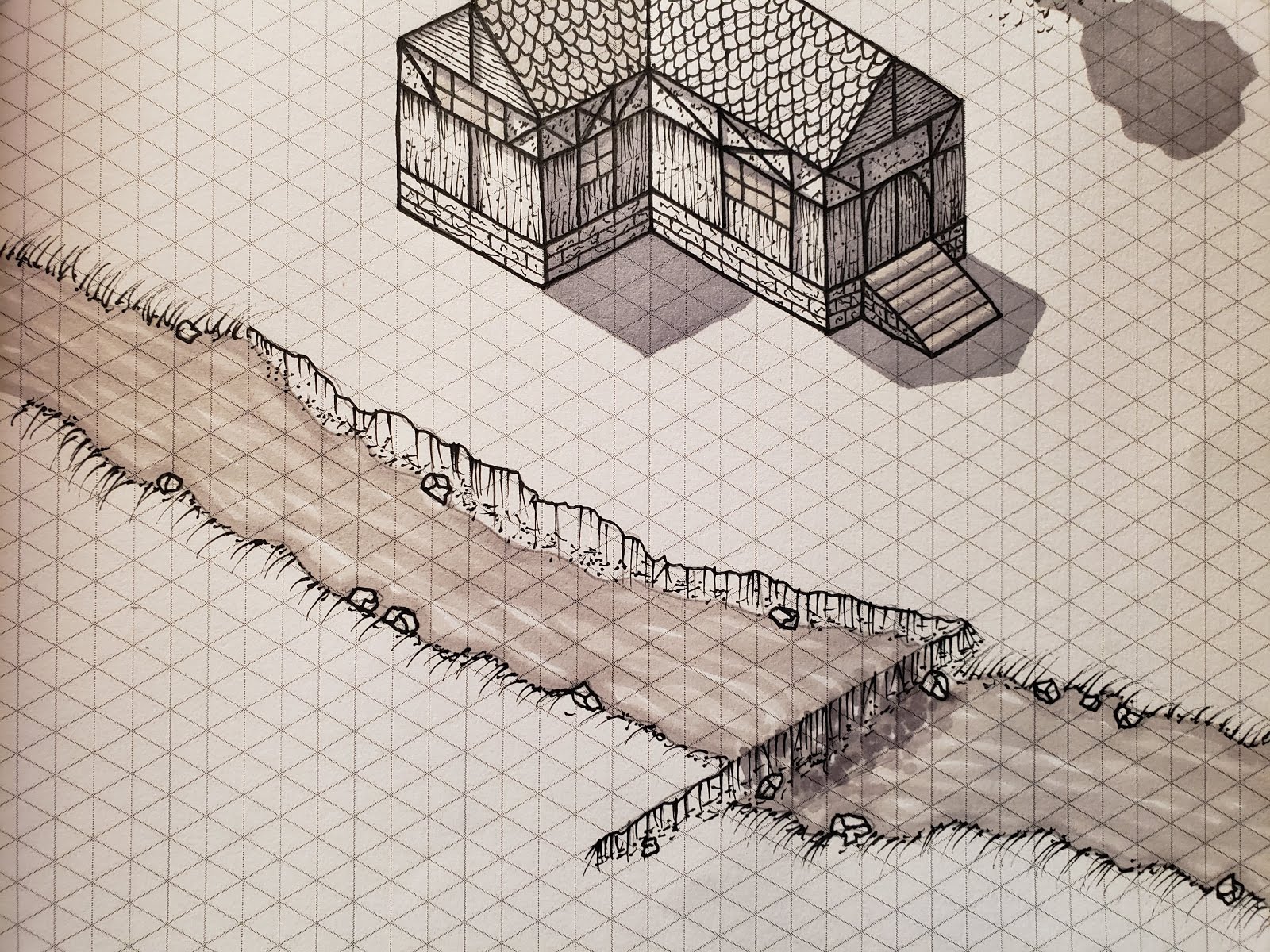 How to Draw an Isometric River