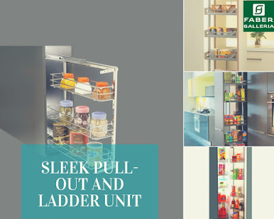 FaberGalleria: Sleek pull-out and ladder unit
