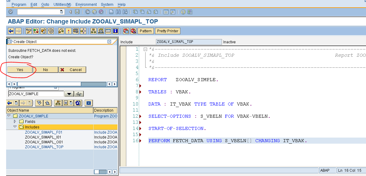 SAP TECH: Basic OO-ALV Report ( SE80 )