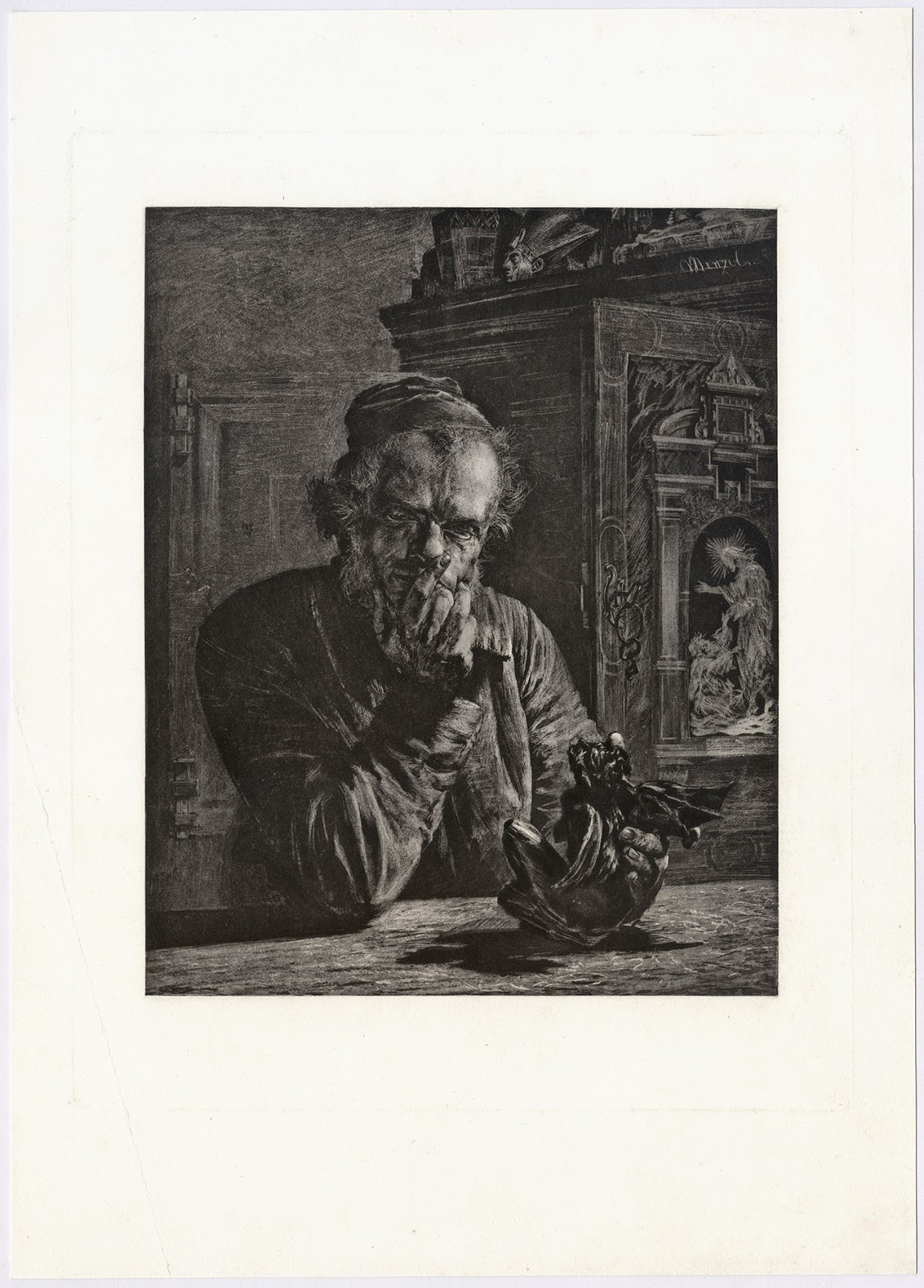 Prints and Principles: Adolph von Menzel's lithograph, “The Antiquary ...
