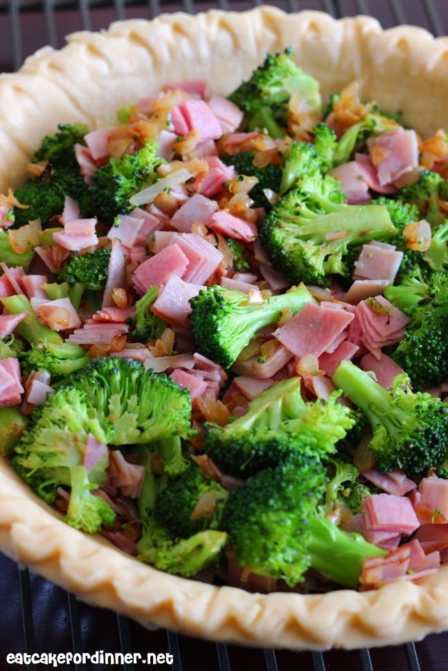 Eat Cake For Dinner: Easy Ham and Broccoli Quiche