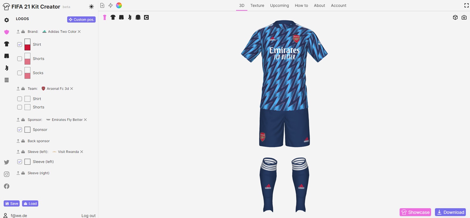 Recreating The Leaked Arsenal 21-22 Third Kit Using FIFA 21 Kit Creator ...