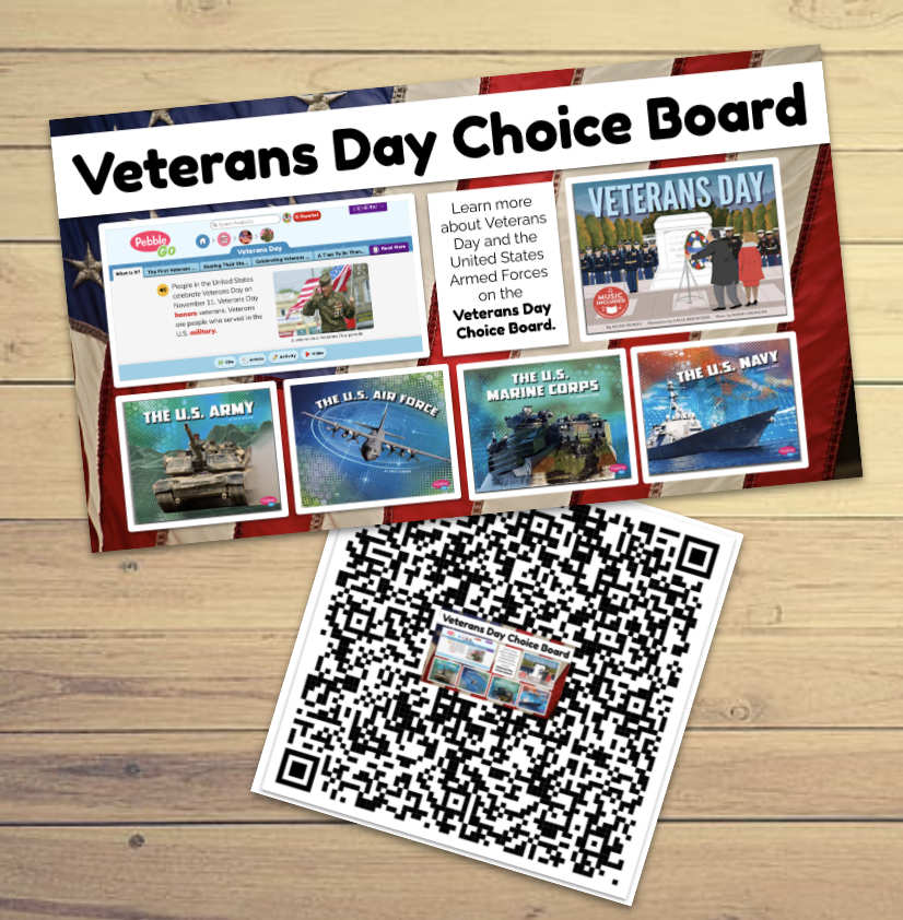 The Library Voice: Veterans Day Choice Boards, Collection by Destiny ...