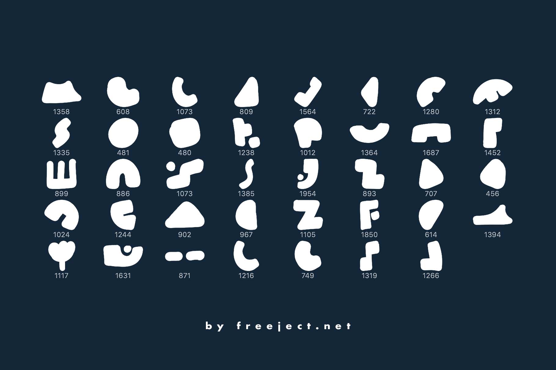 Free DEMO Wierd Shape Photoshop Brush, PNG & Vector