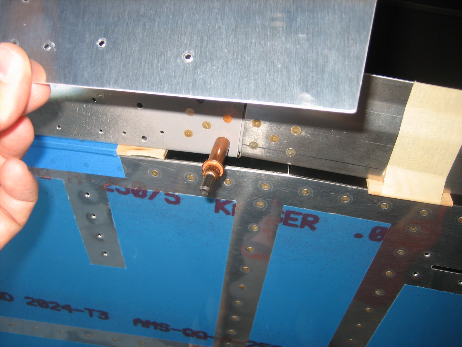 Chad and Bekah's RV-7: Canopy Frame Shims..