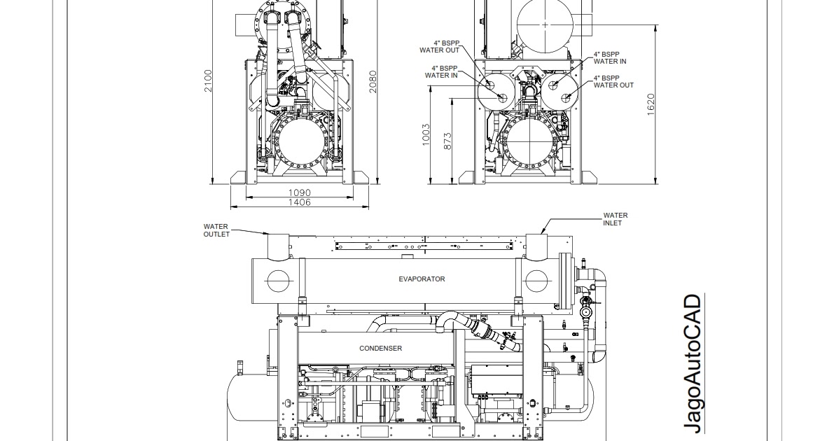 Water Cooled Chiller Autocad Drawing at Jenny Abate blog
