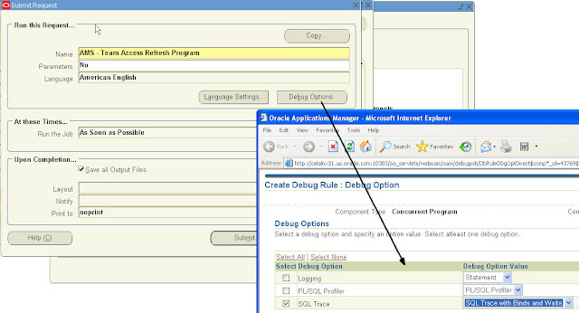 How To Trace a Concurrent Request And Generate TKPROF File 12.2