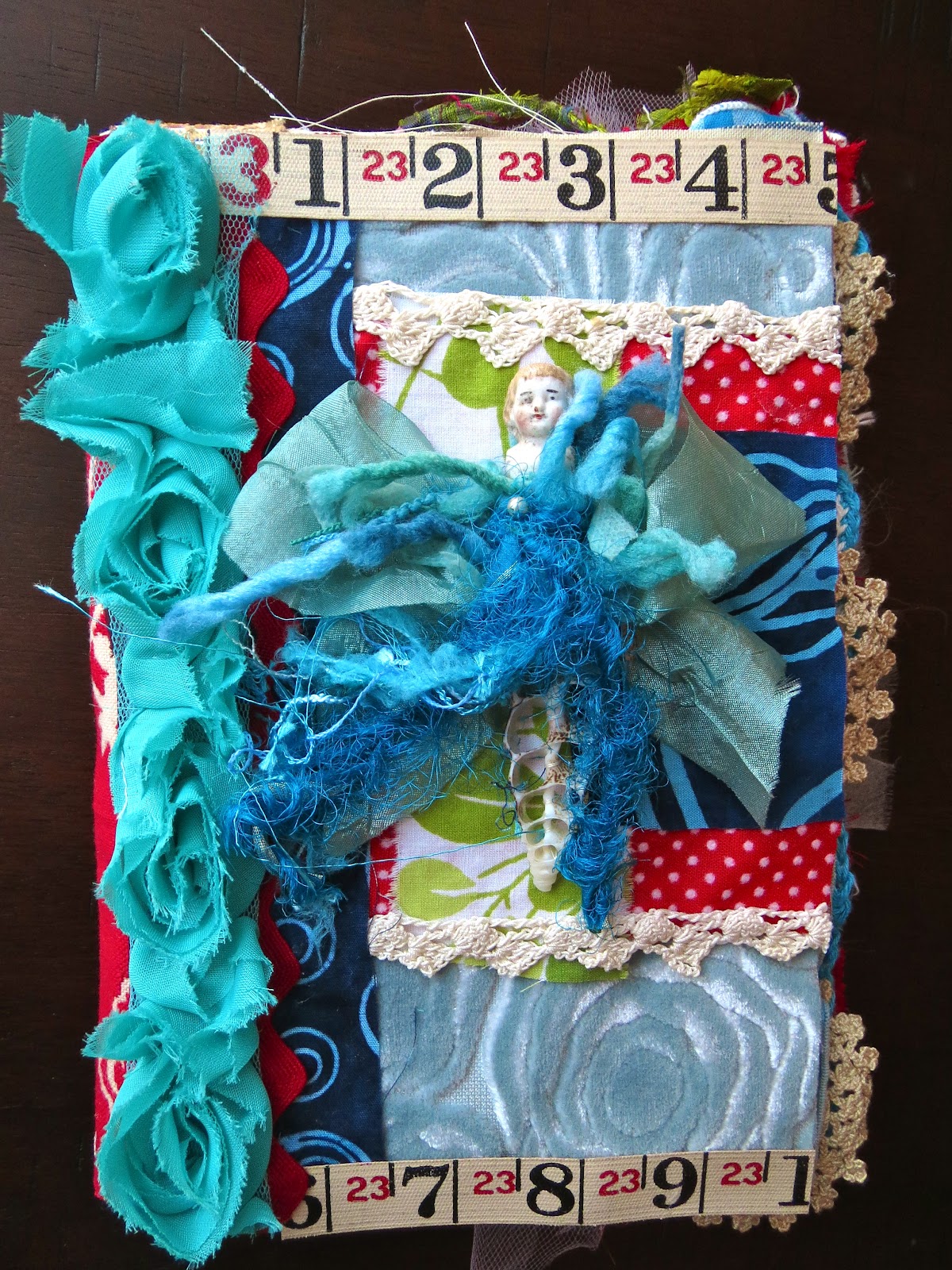 kinueko: fabric art journal and collage