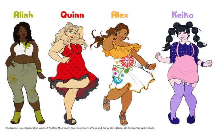 Magica Creatività: CURVY GIRLS DOLLS #curvygirlsdolls #ACES # ...