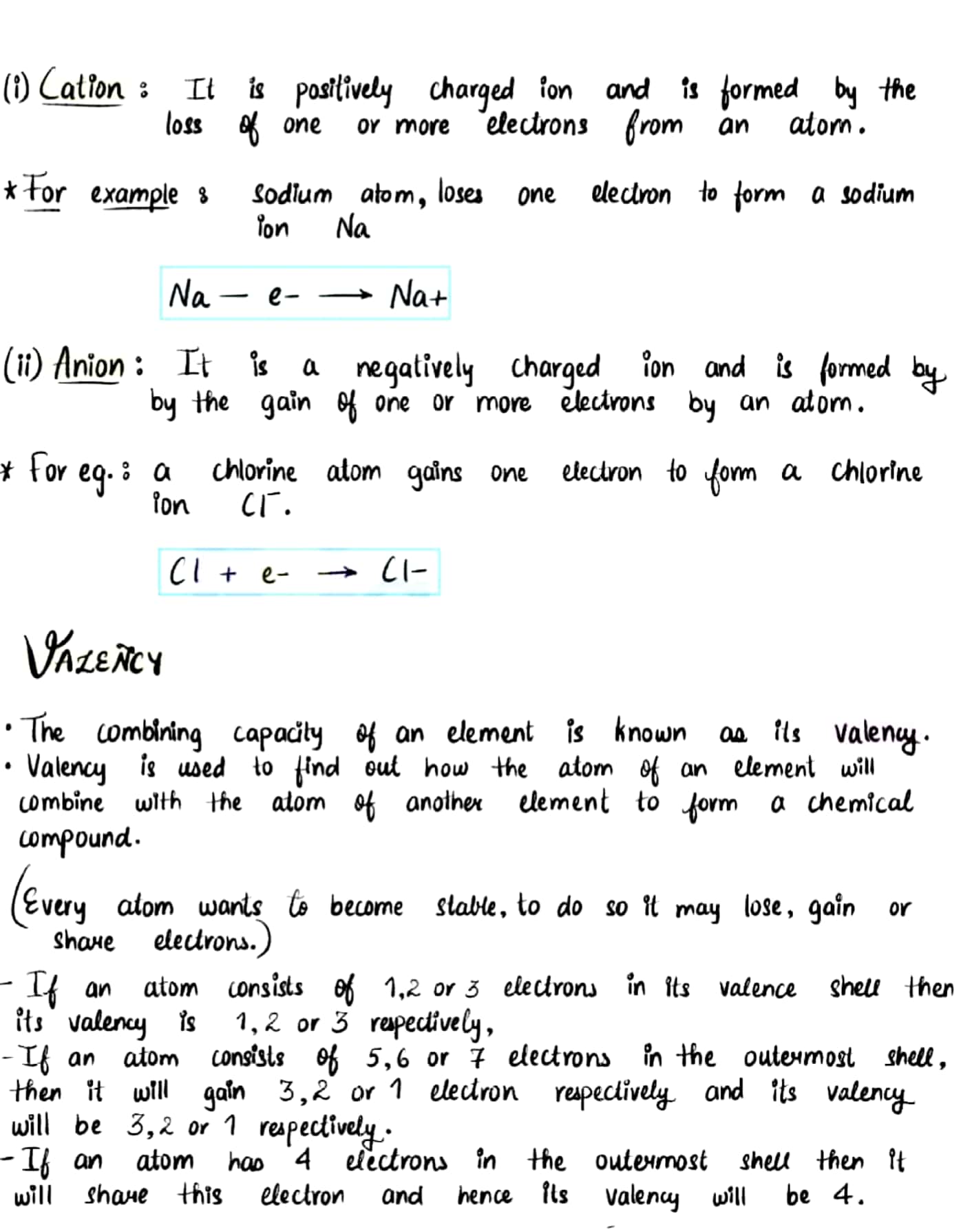 Atoms and molecules notes - Studypur