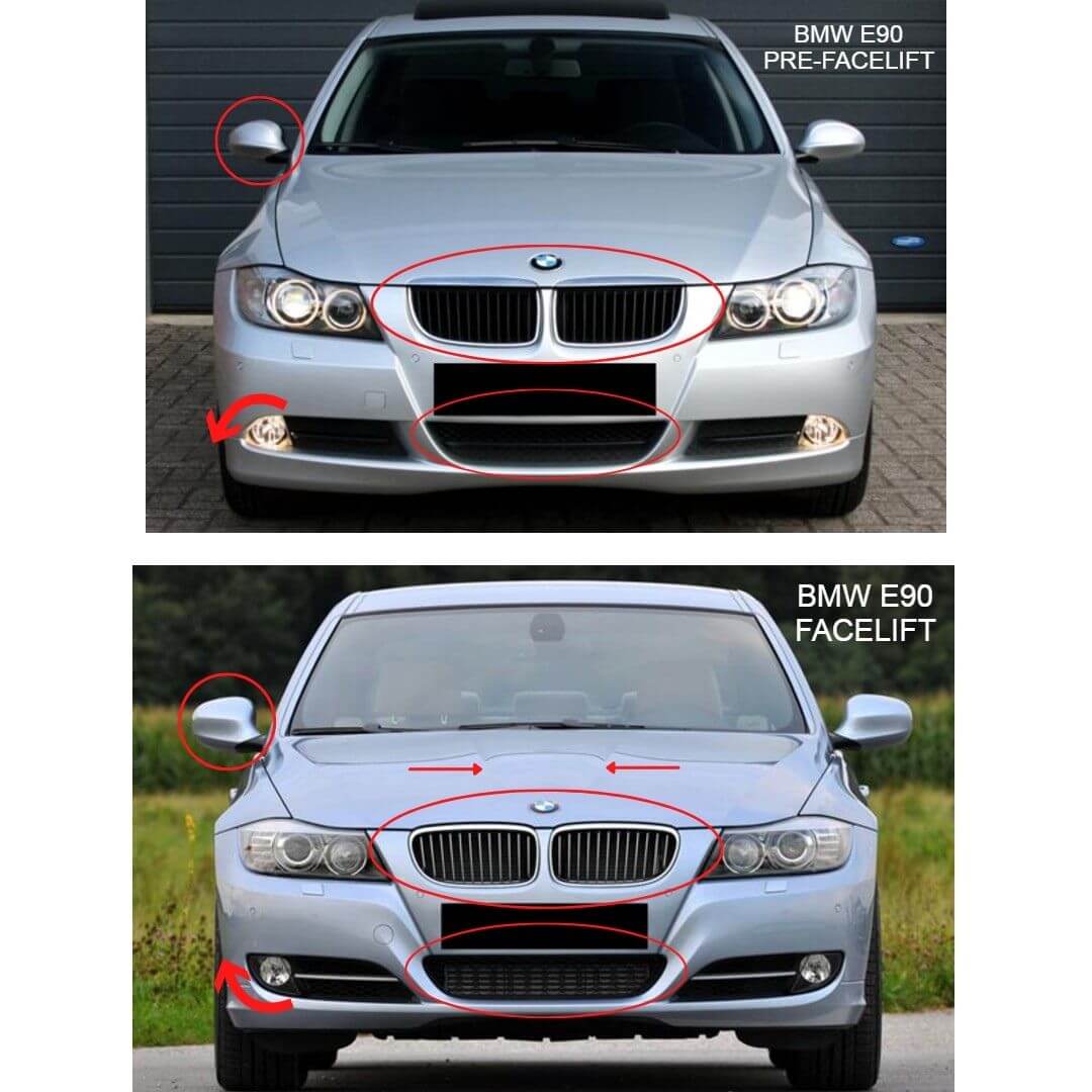 BMW E90 PRE-FACELIFT VS. FACELIFT