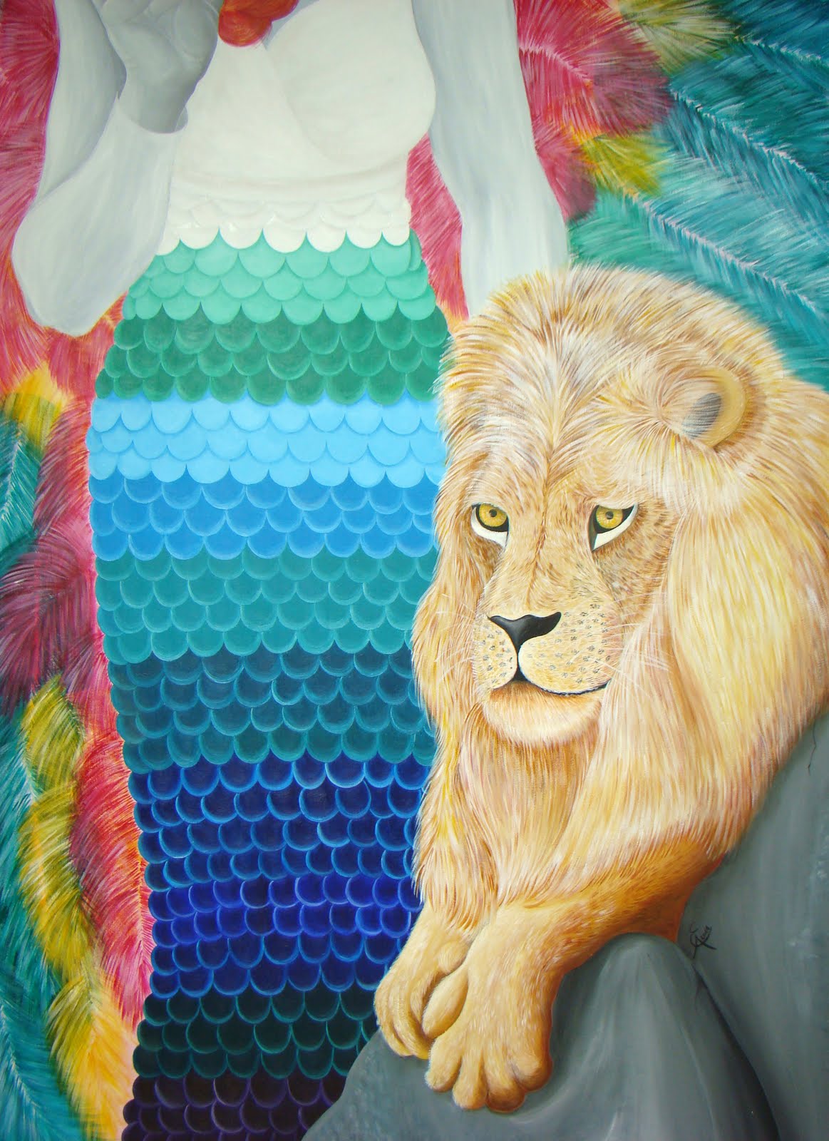 ElenaAndrei: The Archangels - Archangel Ariel, Acrylic/canvas, 190/90 ...