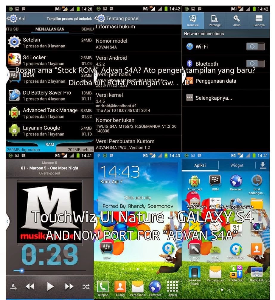 Rom Advan Galaxy S4a (from Samsung S4 ROM) | Androder's