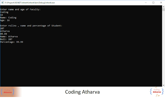 39 Inheritance in VB.NET ~ Coding Atharva