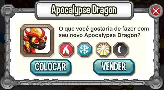Dragão Apocalipse - 4 Elementos | Dragon City Rei