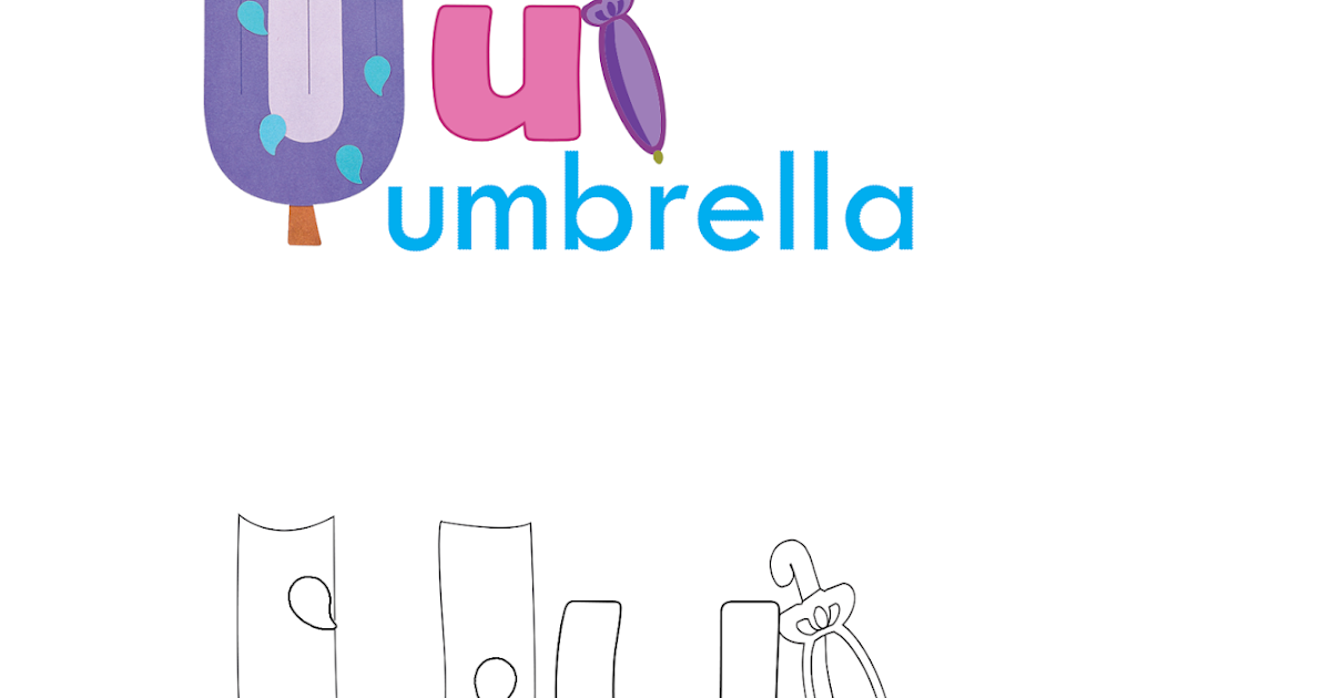 Coloring Worksheets Letter -U- for kids