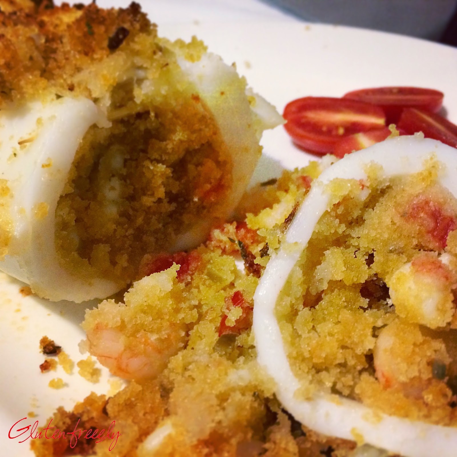 Glutenfreeely: Seppie ripiene - Stuffed cuttlefish